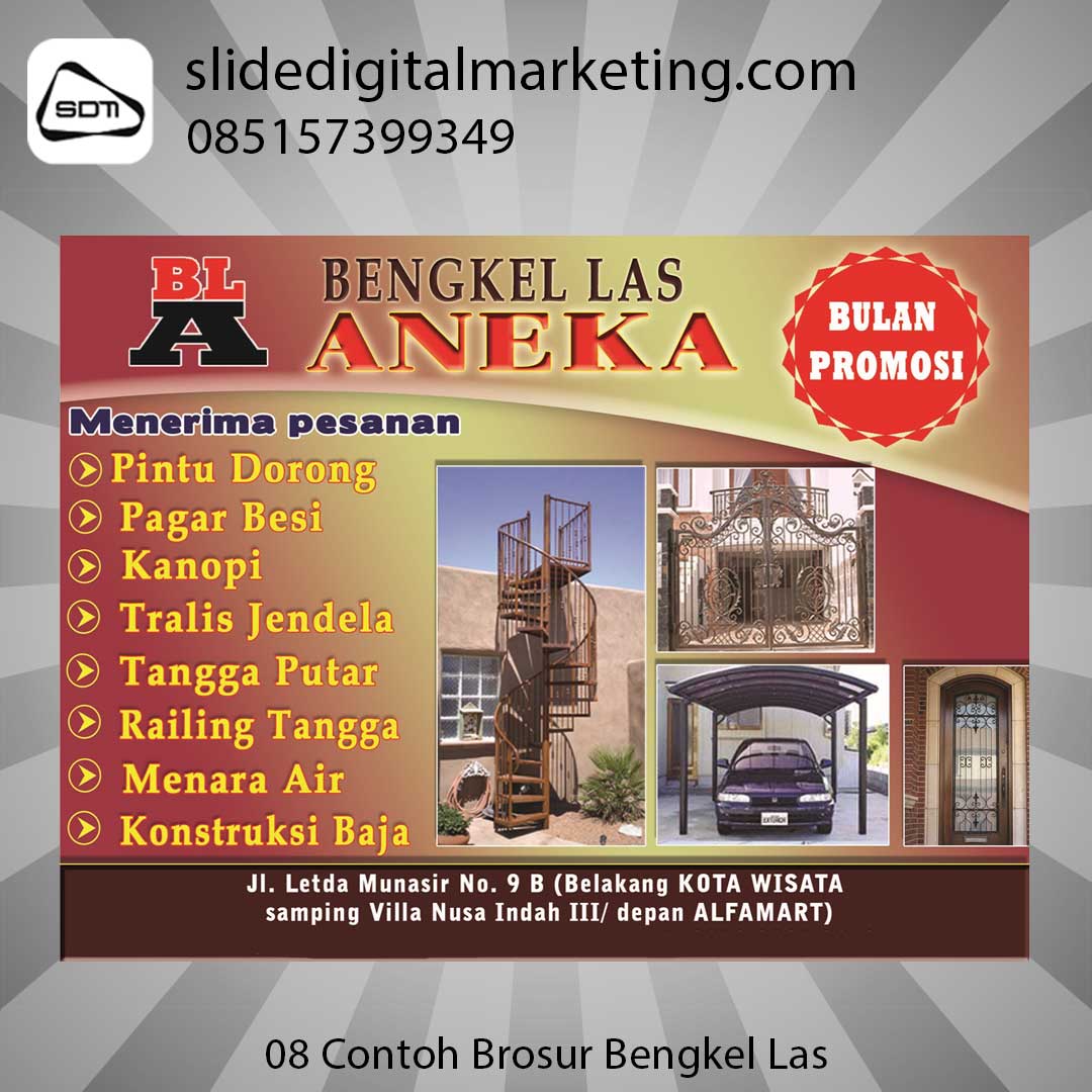 10+ Contoh Brosur Pamflet Leaflet Poster Produk Bengkel Las