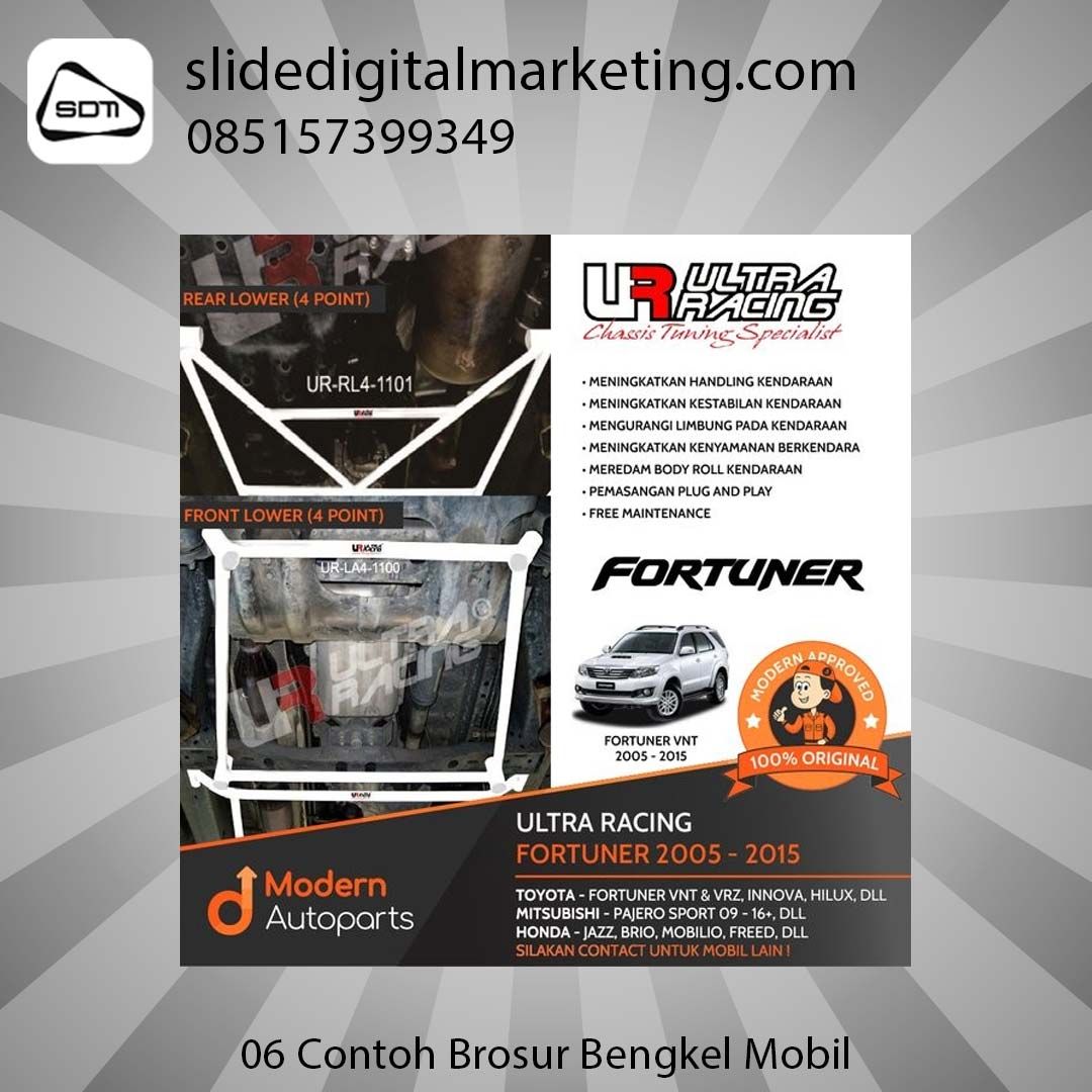 10+ Contoh Brosur Pamflet Leaflet Poster Produk Bengkel Mobil