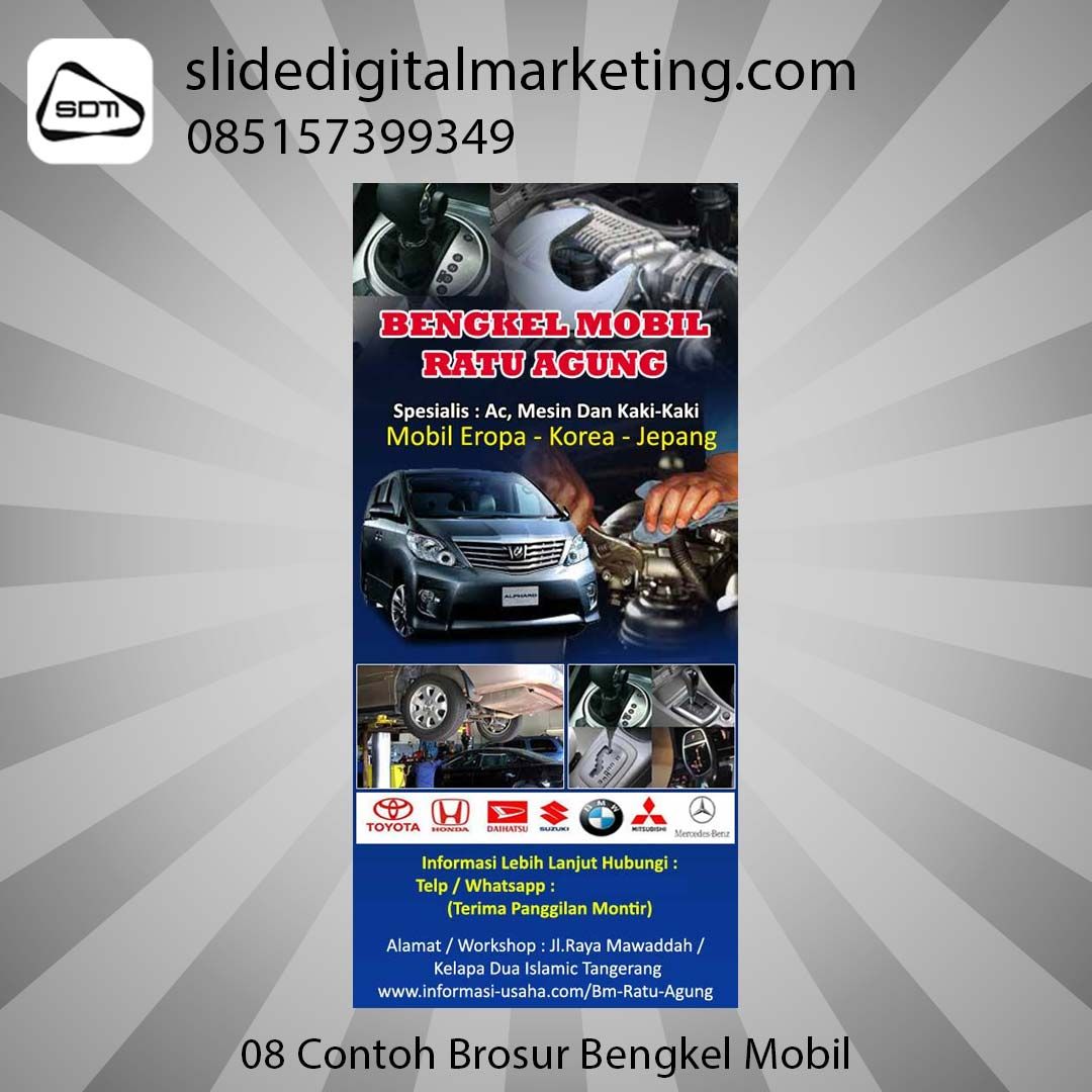 10+ Contoh Brosur Pamflet Leaflet Poster Produk Bengkel Mobil