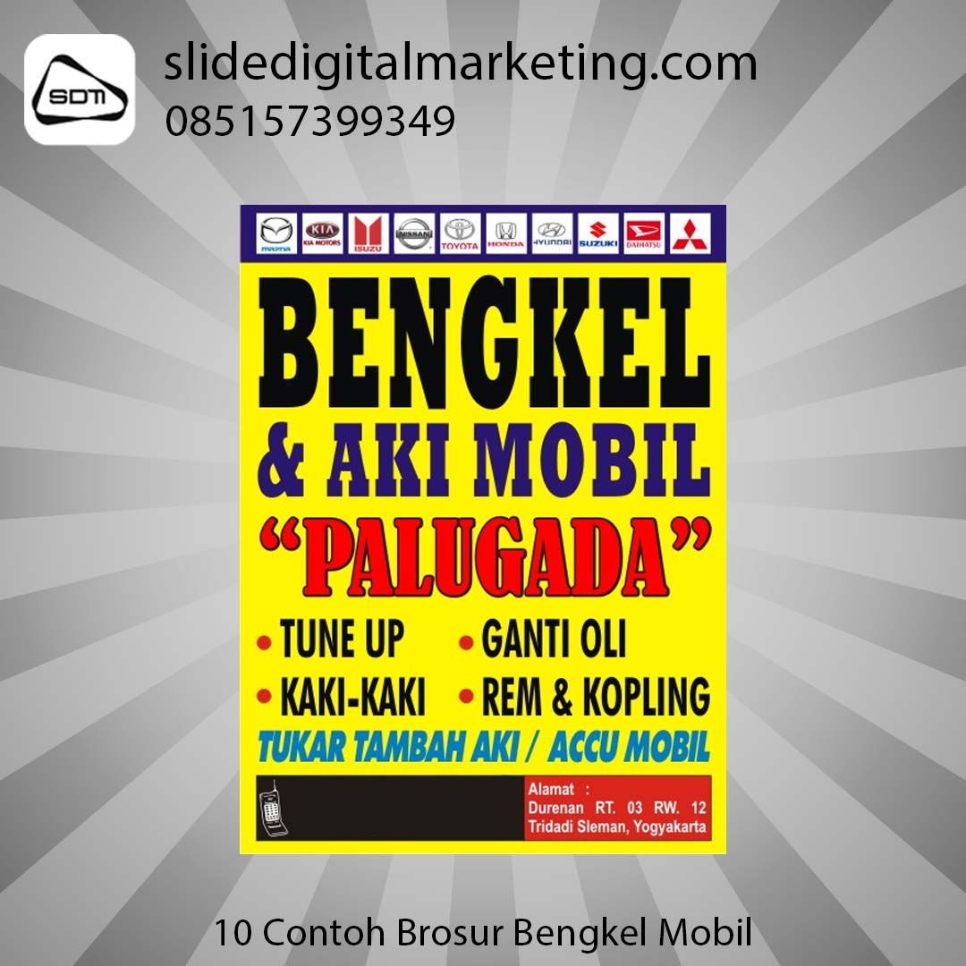10+ Contoh Brosur Pamflet Leaflet Poster Produk Bengkel Mobil