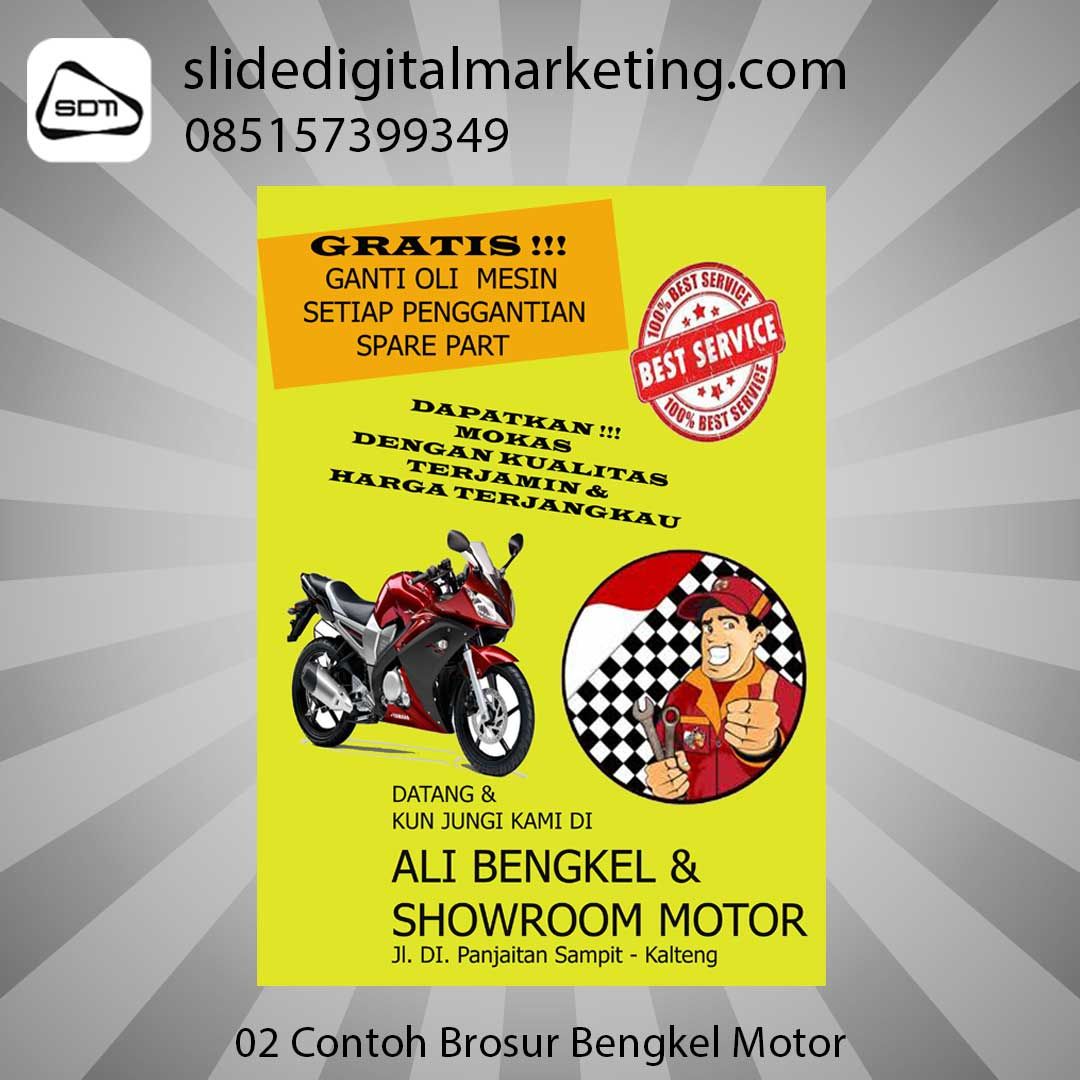 10+ Contoh Brosur Pamflet Leaflet Poster Bengkel Motor