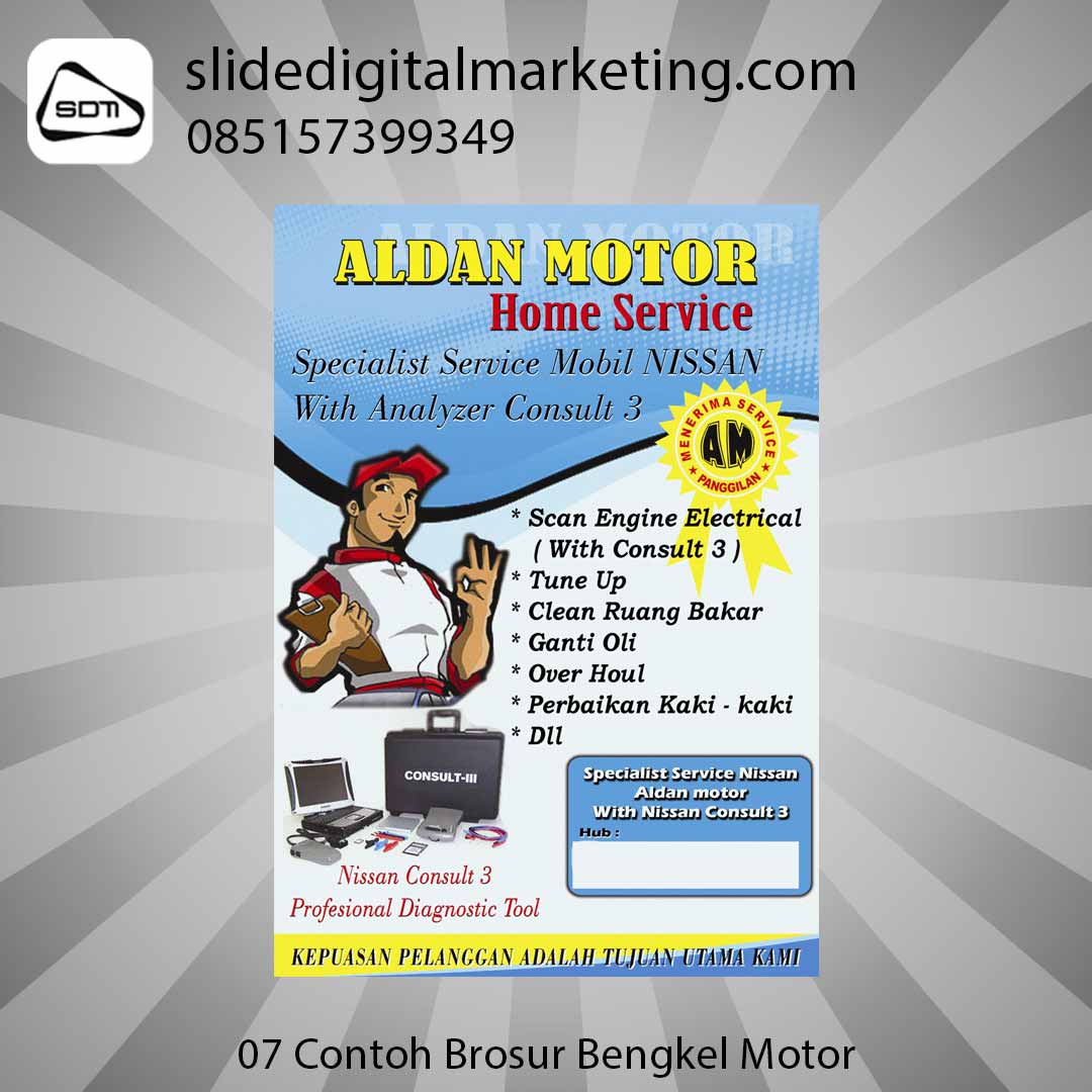 10+ Contoh Brosur Pamflet Leaflet Poster Bengkel Motor