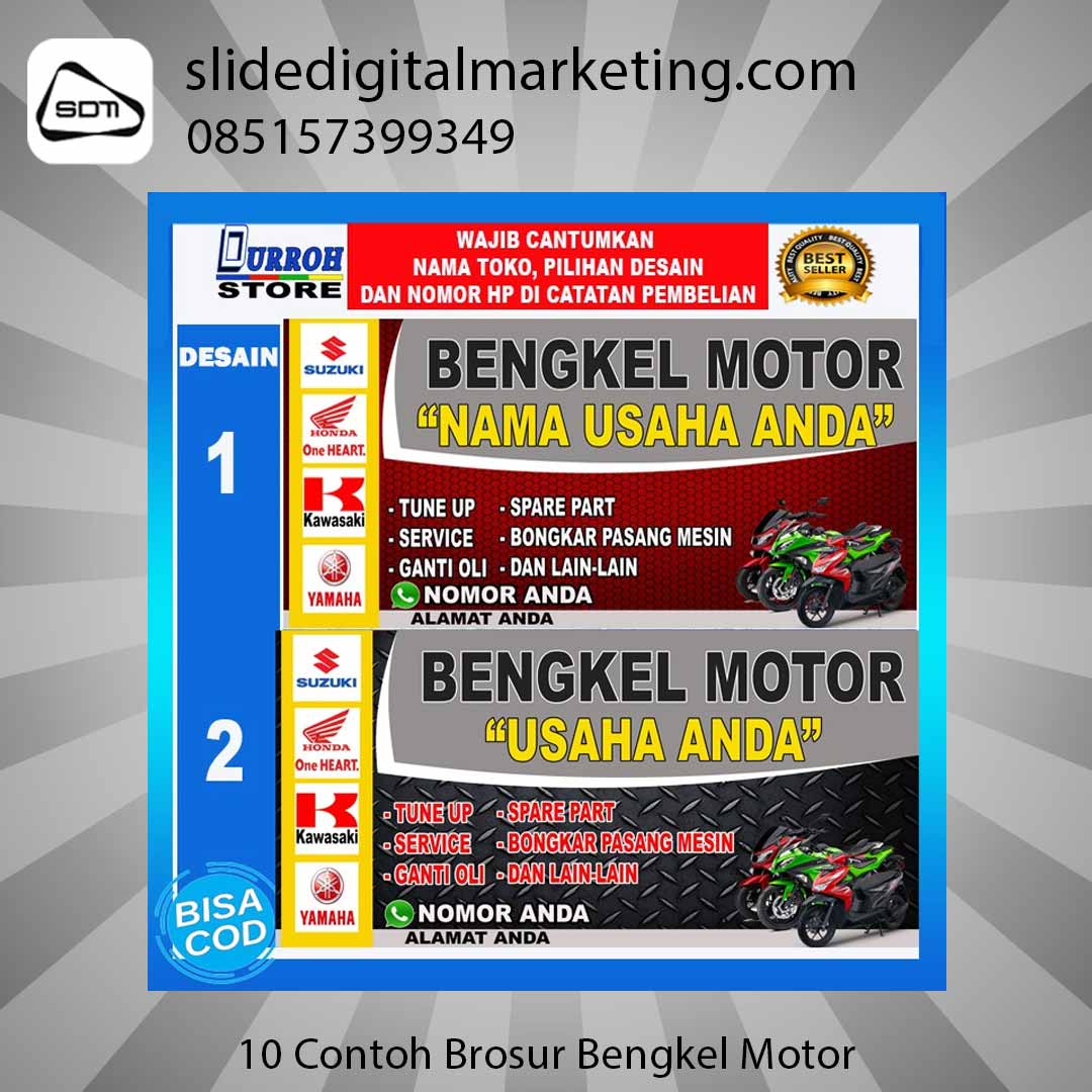 10+ Contoh Brosur Pamflet Leaflet Poster Bengkel Motor
