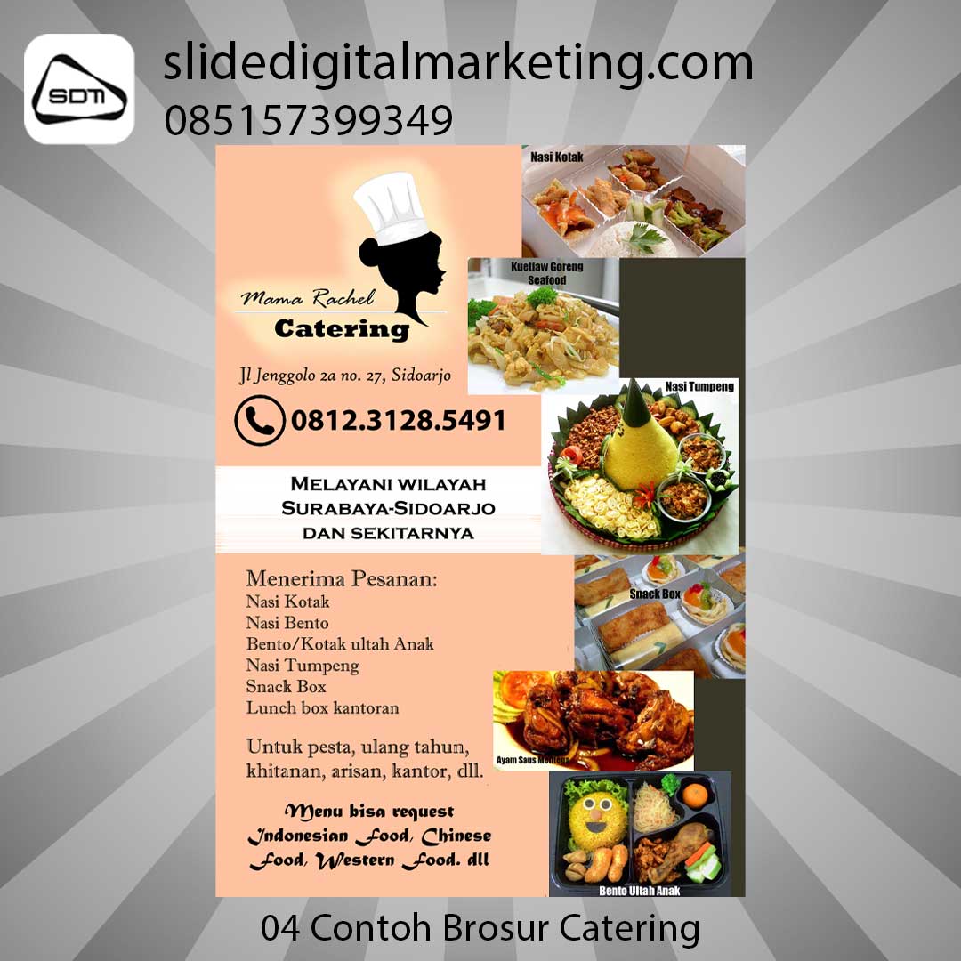 10+ Contoh Brosur Pamflet Leaflet Poster Catering