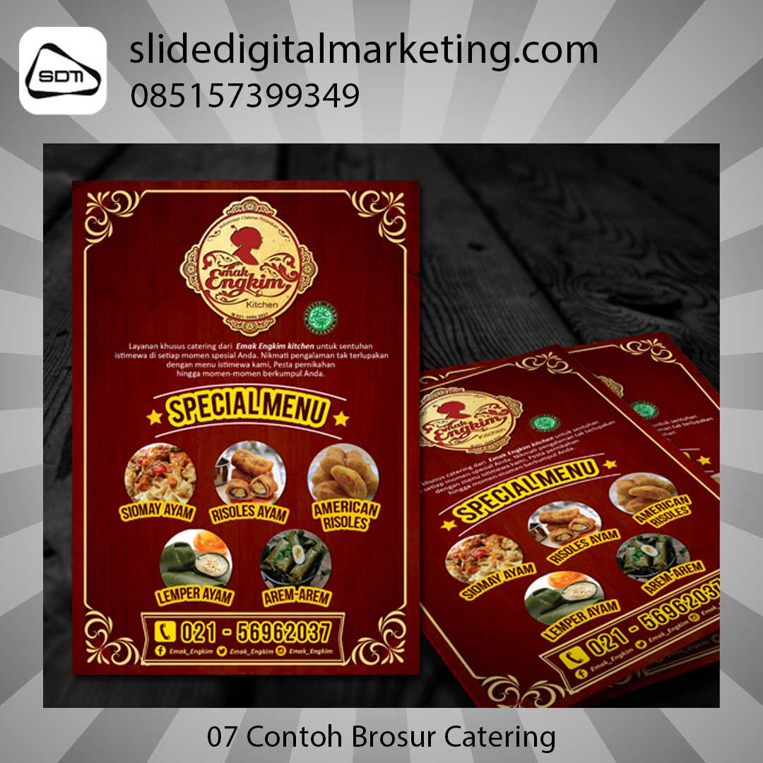 10+ Contoh Brosur Pamflet Leaflet Poster Catering