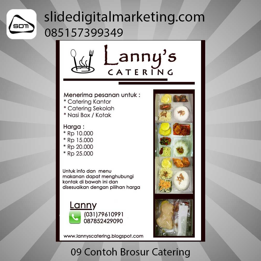 10+ Contoh Brosur Pamflet Leaflet Poster Catering