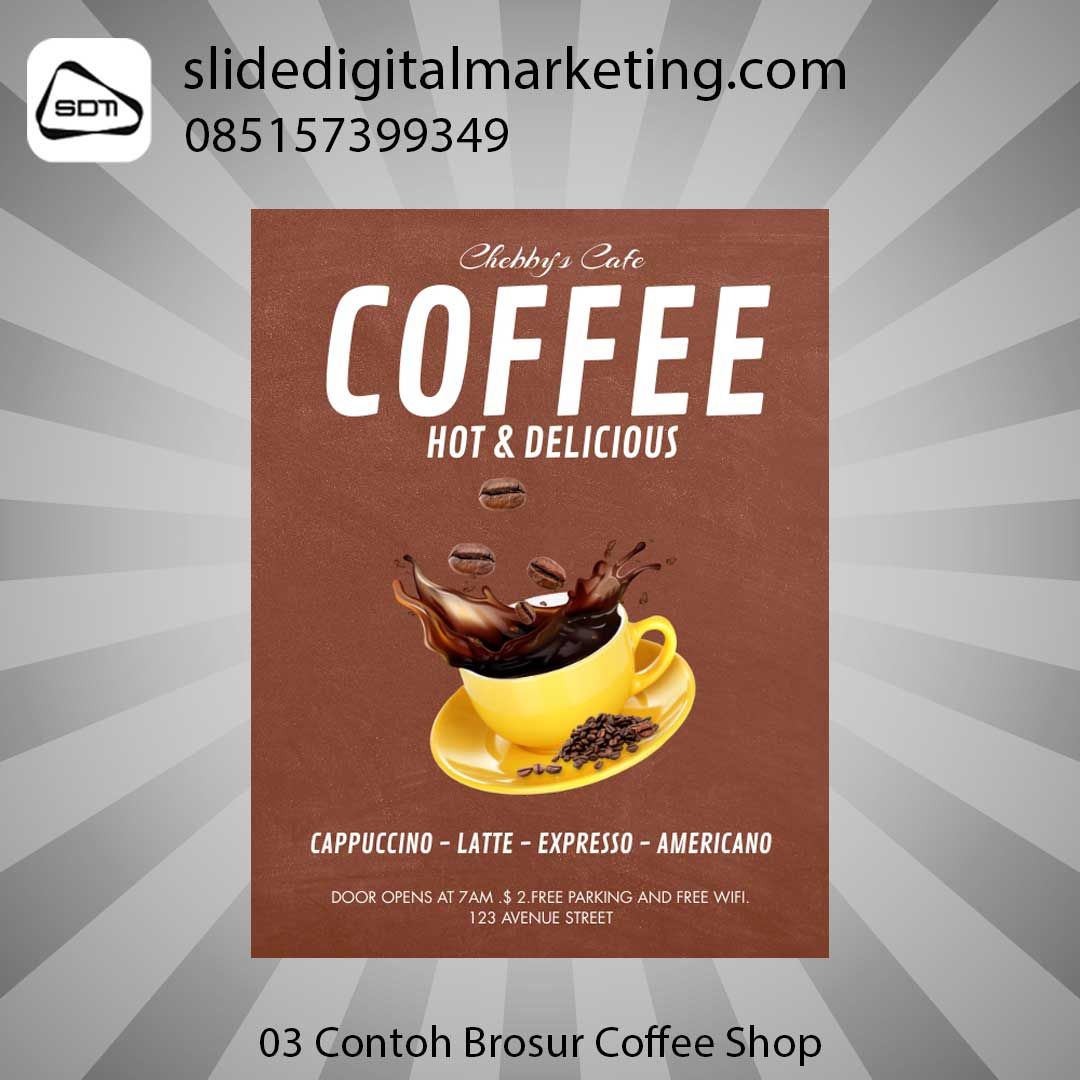 10+ Contoh Brosur Pamflet Leaflet Poster Coffee Shop