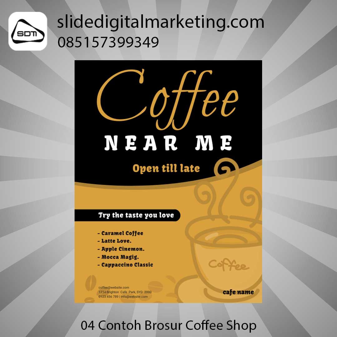 10+ Contoh Brosur Pamflet Leaflet Poster Coffee Shop