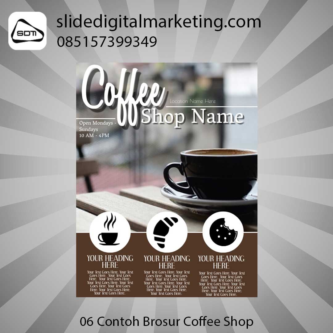 10+ Contoh Brosur Pamflet Leaflet Poster Coffee Shop