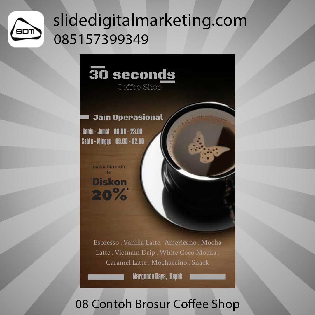 10+ Contoh Brosur Pamflet Leaflet Poster Coffee Shop