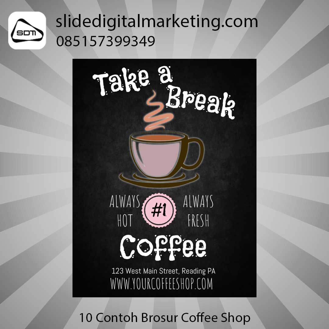 10+ Contoh Brosur Pamflet Leaflet Poster Coffee Shop
