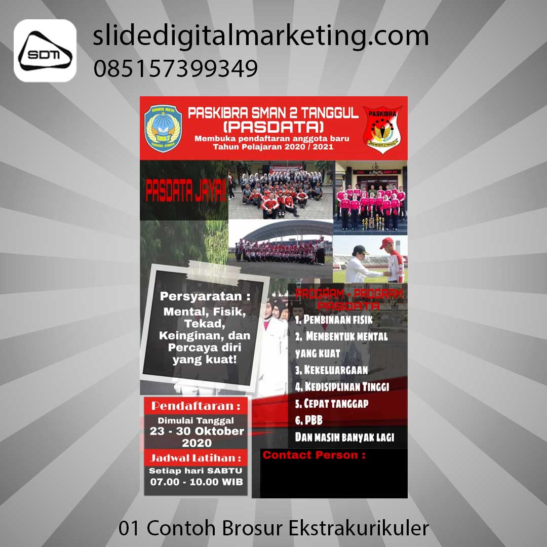 10+ Contoh Brosur Pamflet Leaflet Poster Ekstrakurikuler