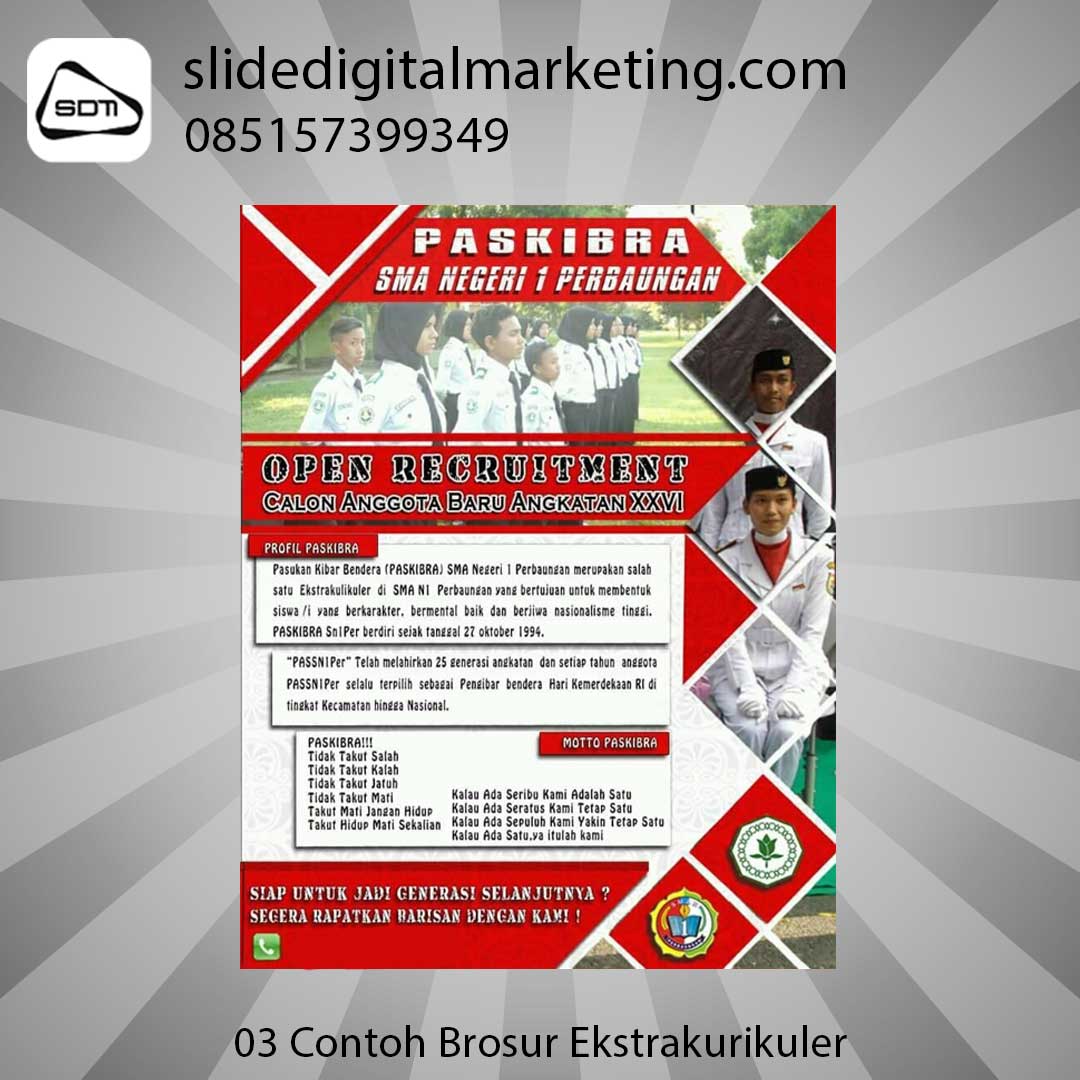 10+ Contoh Brosur Pamflet Leaflet Poster Ekstrakurikuler