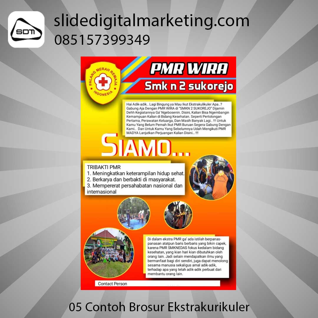 10+ Contoh Brosur Pamflet Leaflet Poster Ekstrakurikuler