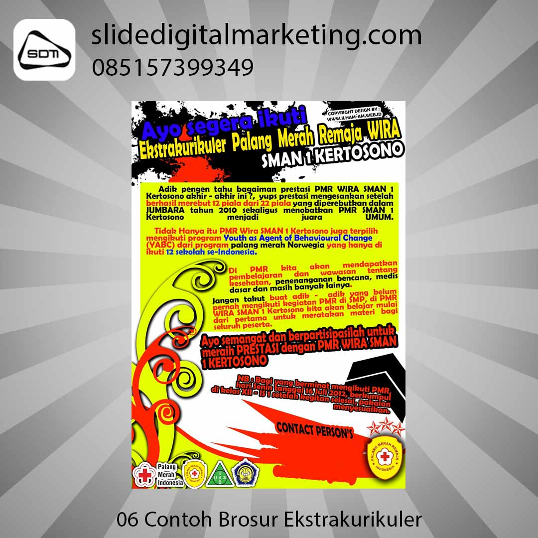 10+ Contoh Brosur Pamflet Leaflet Poster Ekstrakurikuler