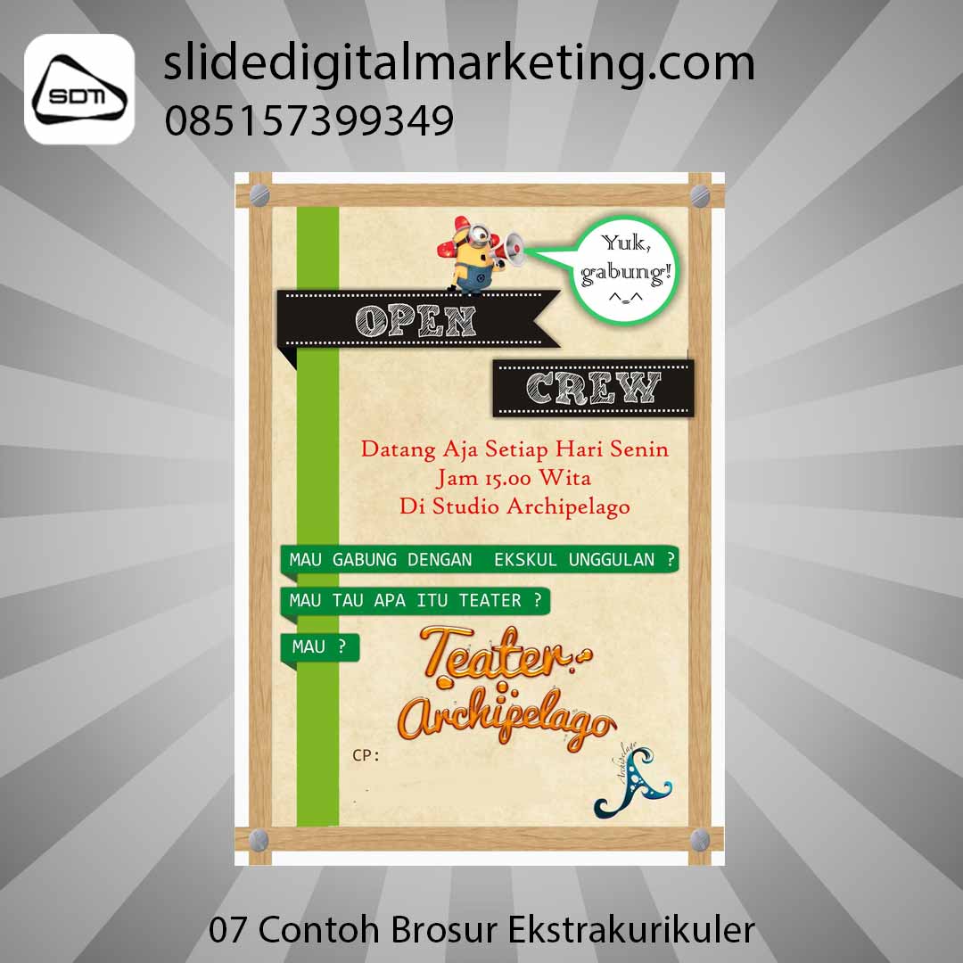 10+ Contoh Brosur Pamflet Leaflet Poster Ekstrakurikuler