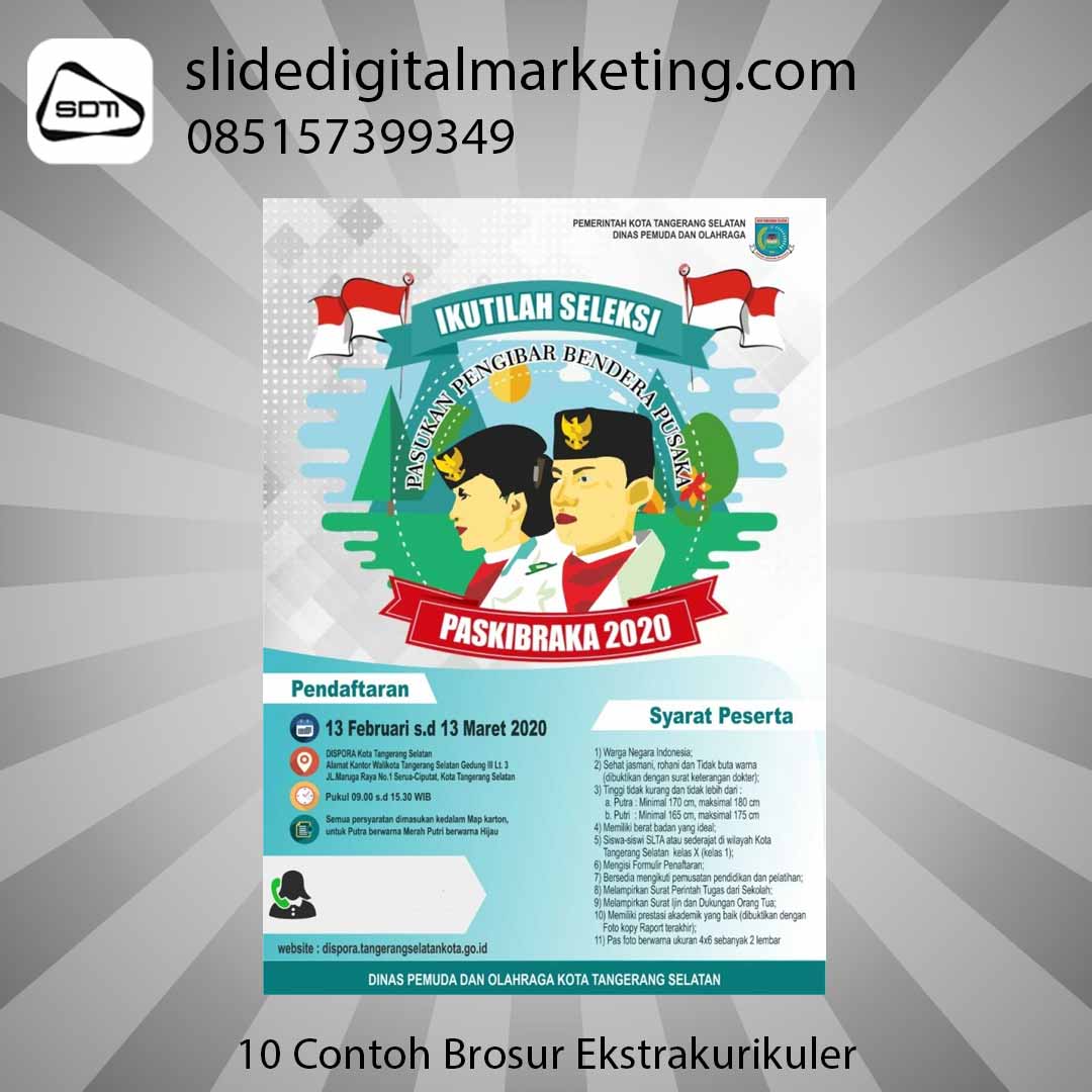 10+ Contoh Brosur Pamflet Leaflet Poster Ekstrakurikuler