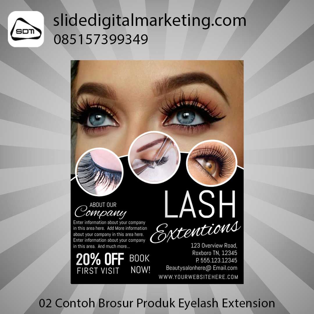 10+ Contoh Brosur Pamflet Leaflet Poster Produk Eyelash Extension