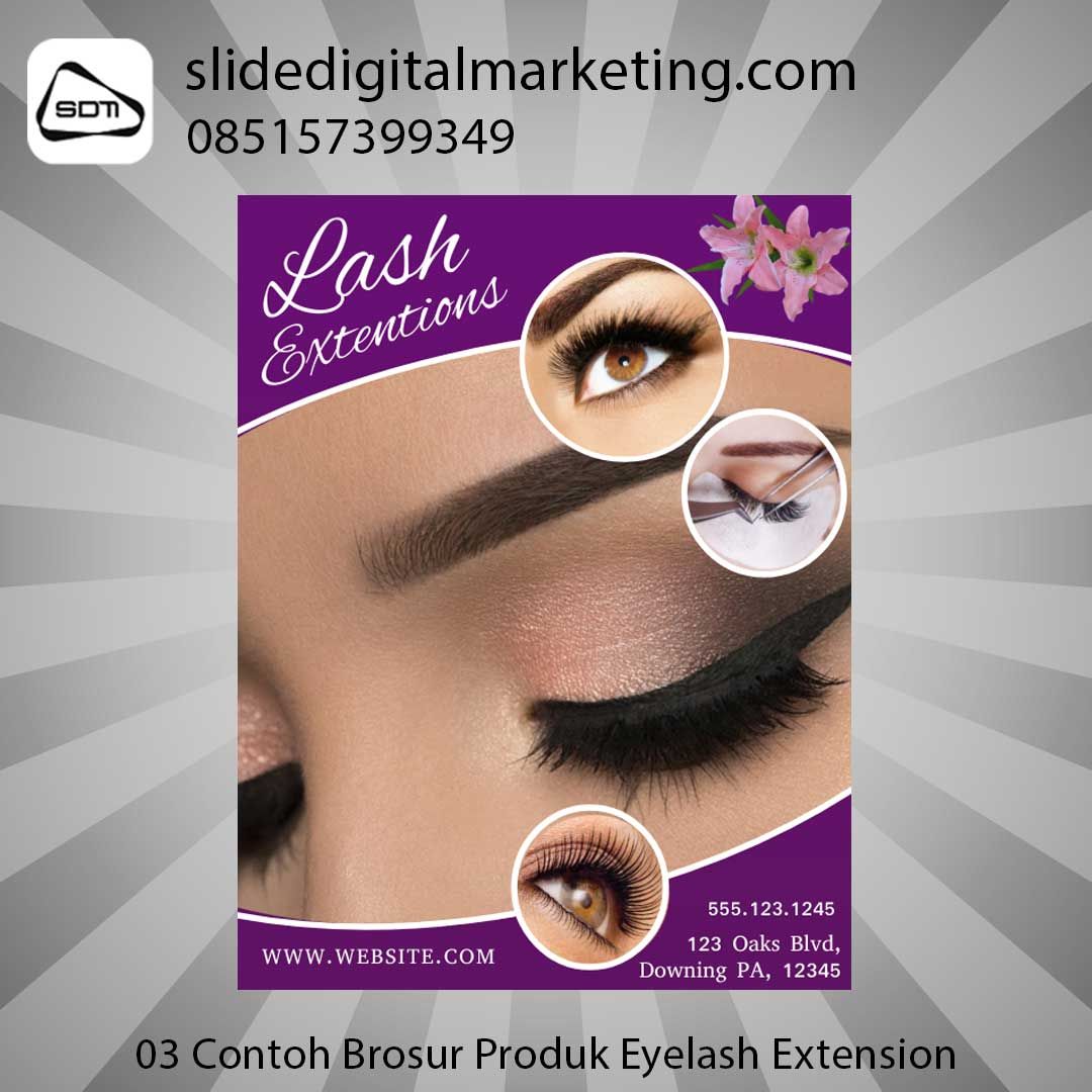 10+ Contoh Brosur Pamflet Leaflet Poster Produk Eyelash Extension