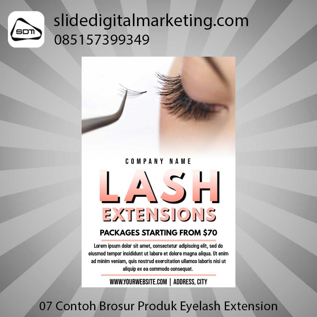 10+ Contoh Brosur Pamflet Leaflet Poster Produk Eyelash Extension