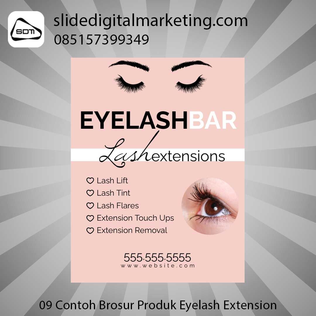 10+ Contoh Brosur Pamflet Leaflet Poster Produk Eyelash Extension