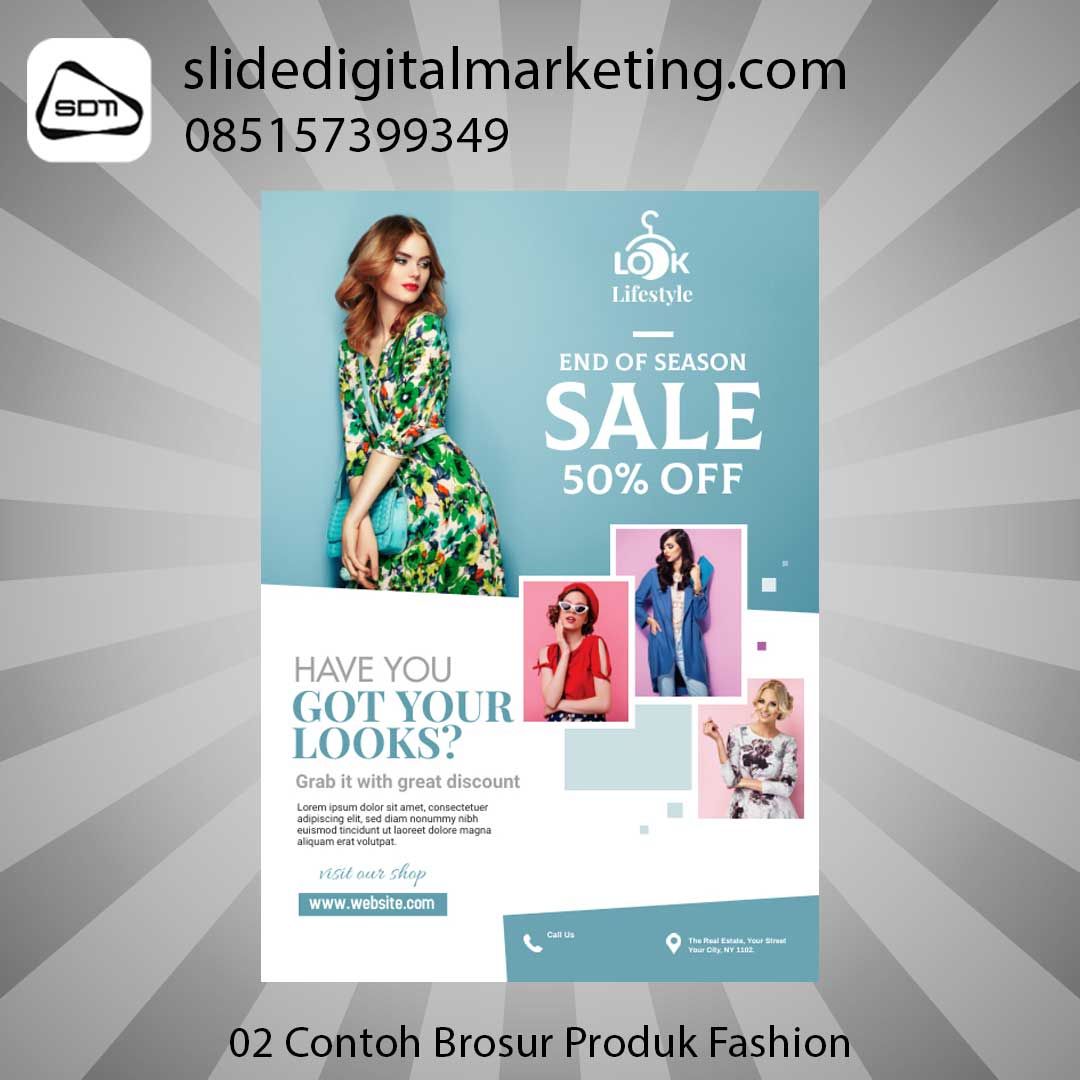 10+ Contoh Brosur Pamflet Leaflet Poster Produk Fashion