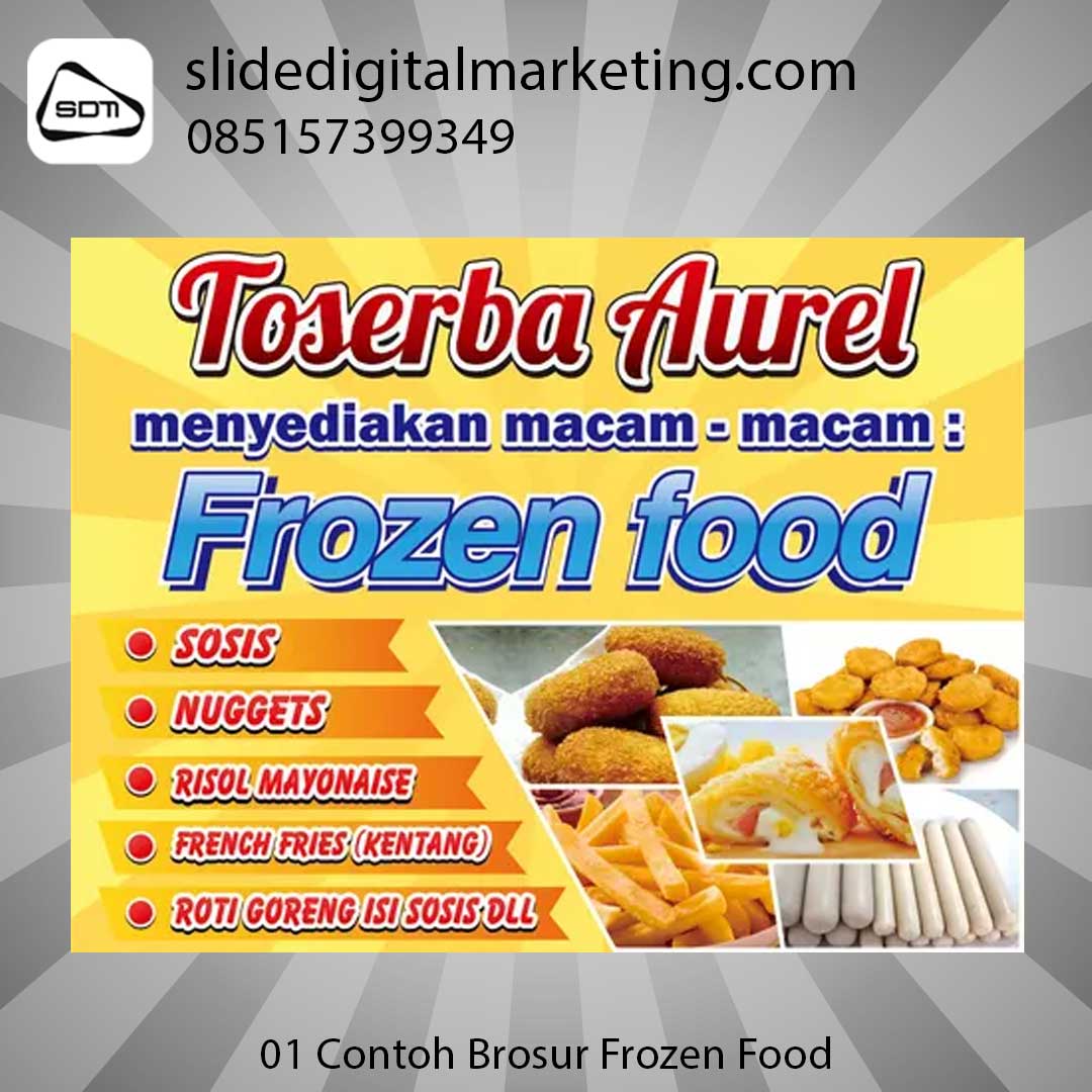 10+ Contoh Brosur Pamflet Leaflet Poster Produk Frozen Food