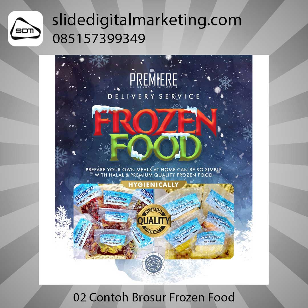 10+ Contoh Brosur Pamflet Leaflet Poster Produk Frozen Food