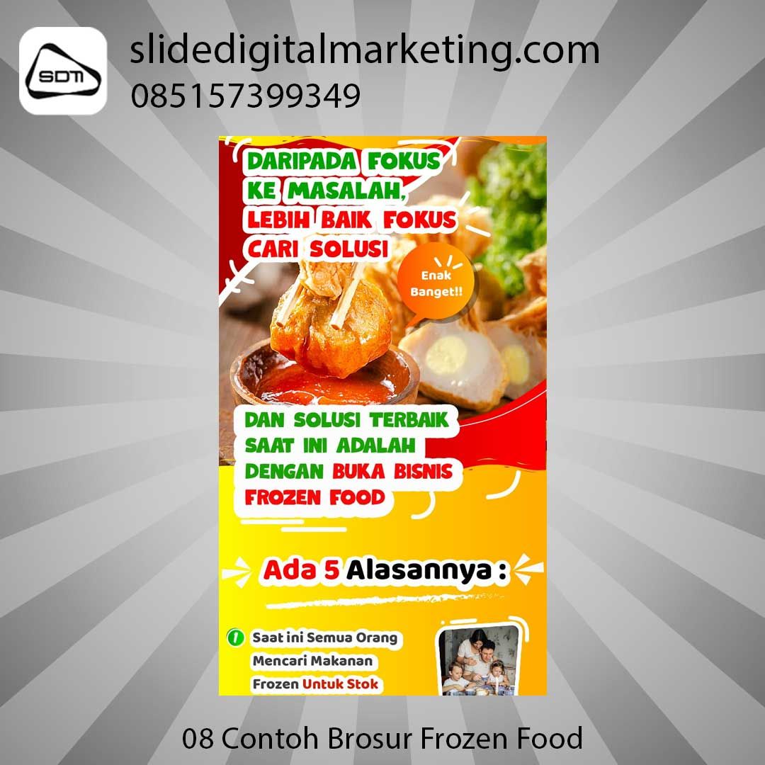 10+ Contoh Brosur Pamflet Leaflet Poster Produk Frozen Food