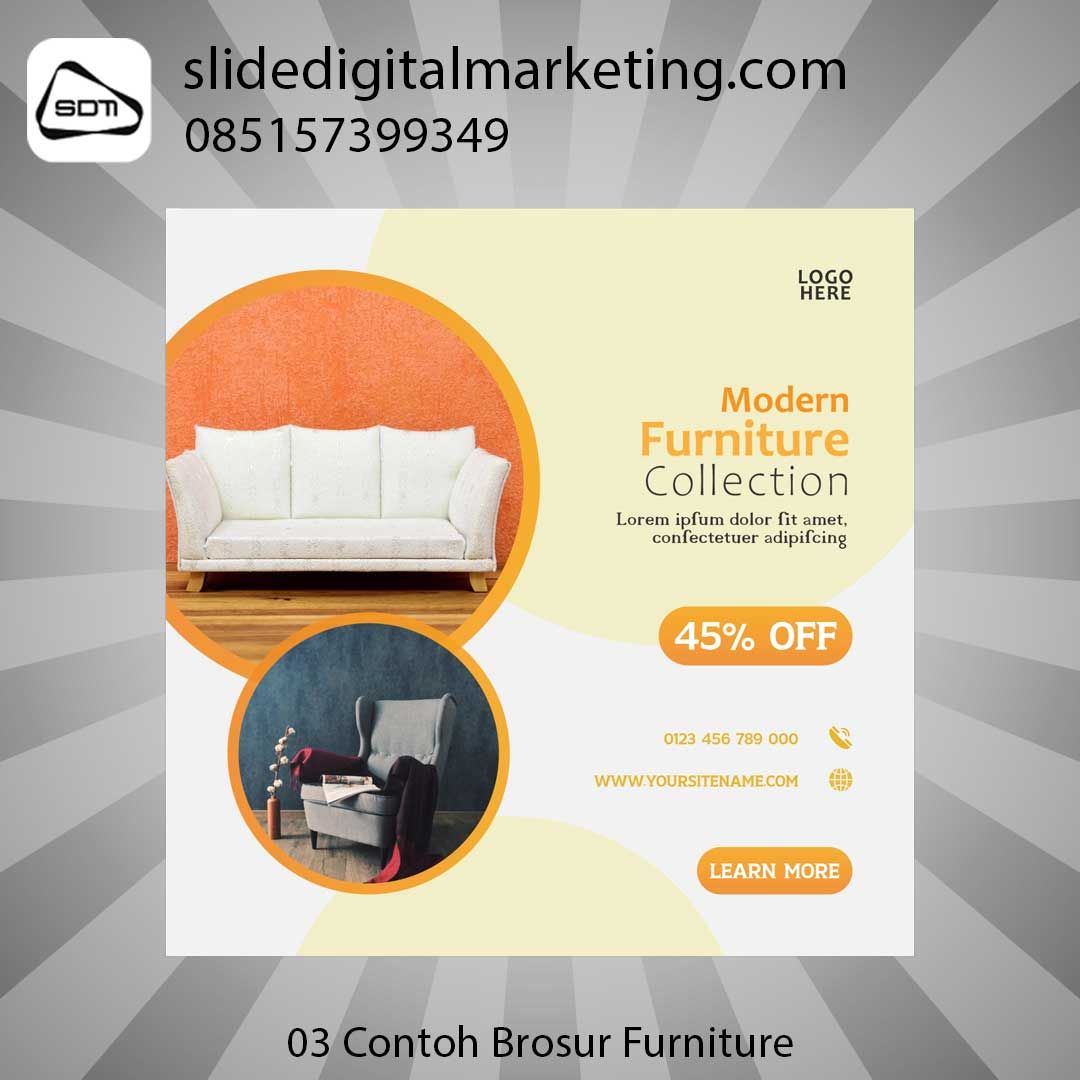 10+ Contoh Brosur Pamflet Leaflet Poster Produk Furniture