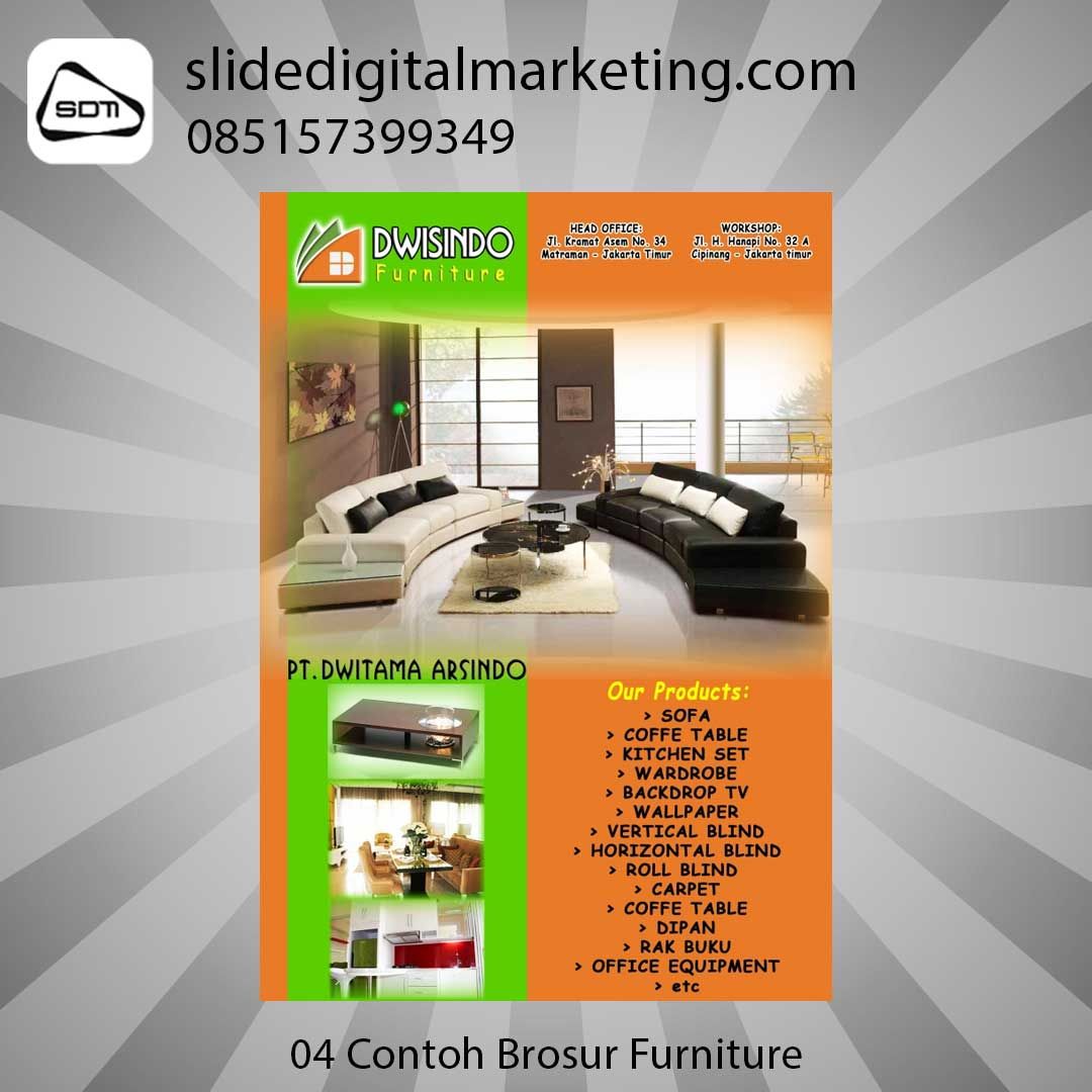 10+ Contoh Brosur Pamflet Leaflet Poster Produk Furniture