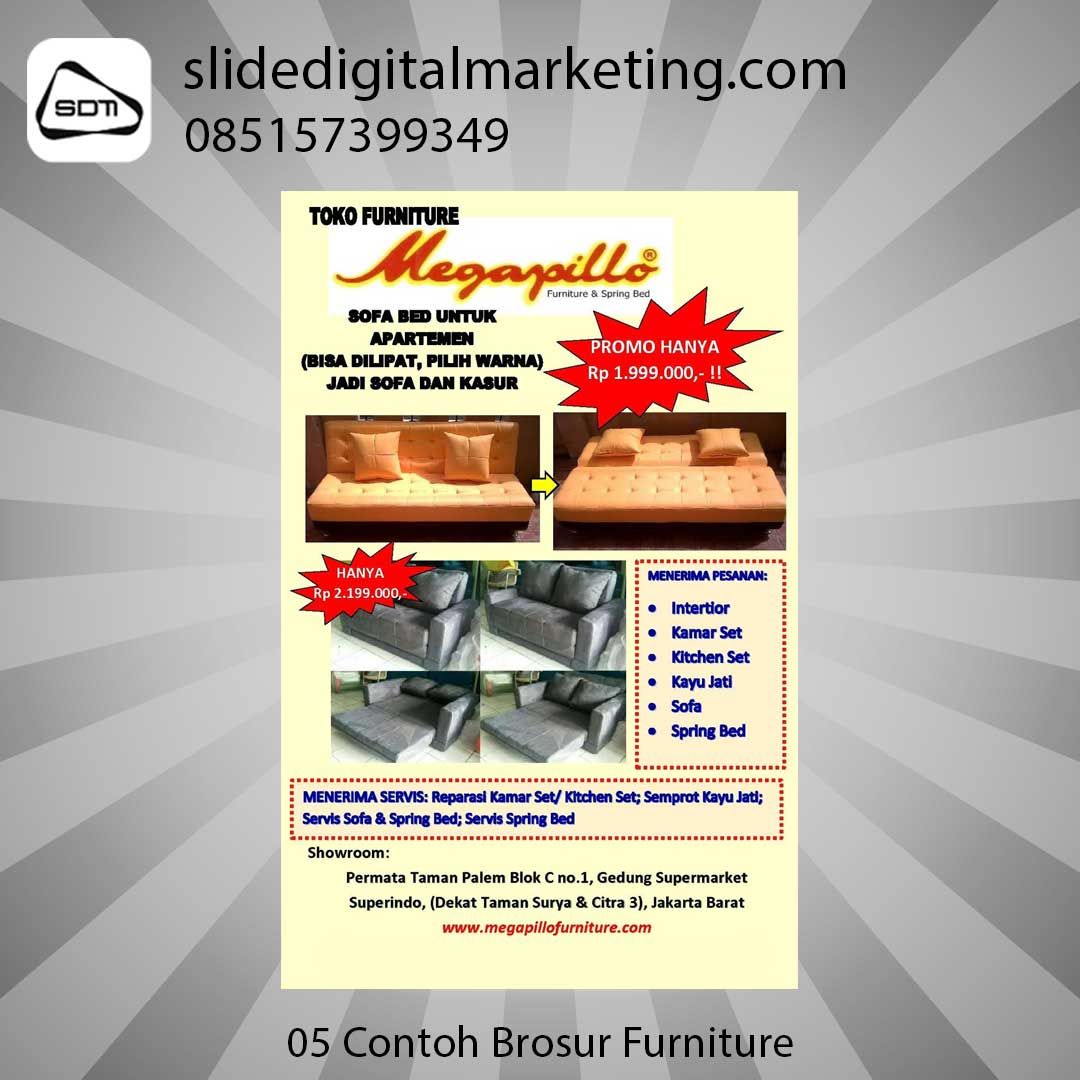 10+ Contoh Brosur Pamflet Leaflet Poster Produk Furniture