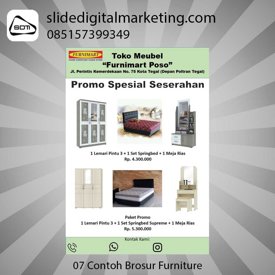 10+ Contoh Brosur Pamflet Leaflet Poster Produk Furniture