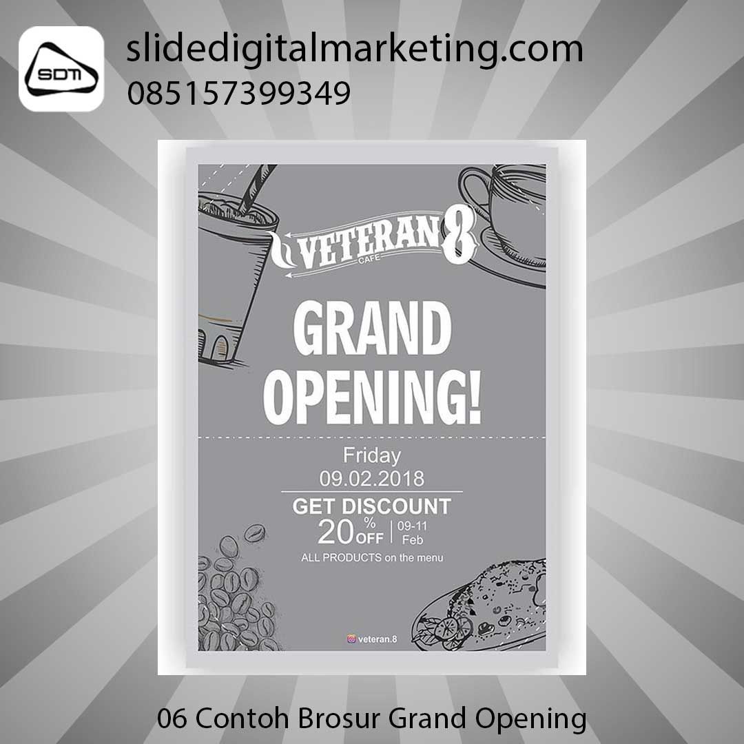 10+ Contoh Brosur Pamflet Leaflet Poster Grand Opening