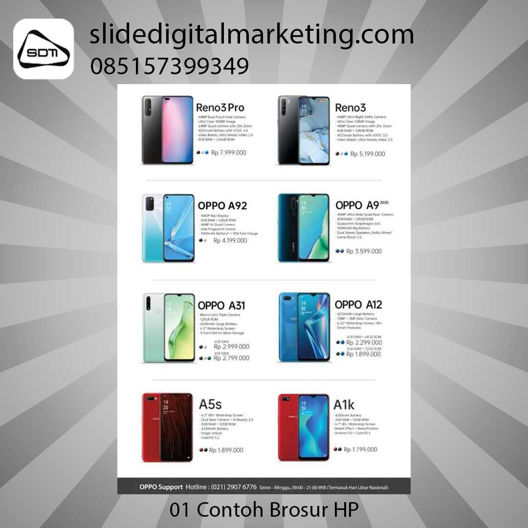 10+ Contoh Brosur Pamflet Leaflet Poster Hp