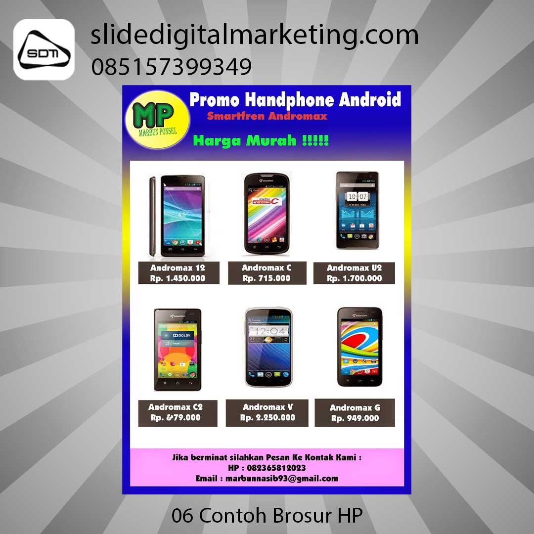 10+ Contoh Brosur Pamflet Leaflet Poster Hp