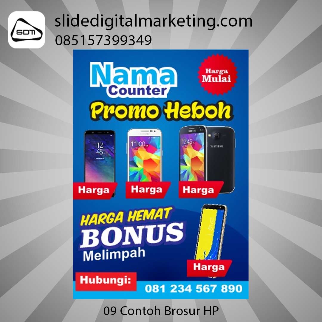 10+ Contoh Brosur Pamflet Leaflet Poster Hp