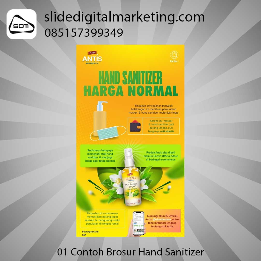 10+ Contoh Brosur Pamflet Leaflet Poster Hand Sanitizer