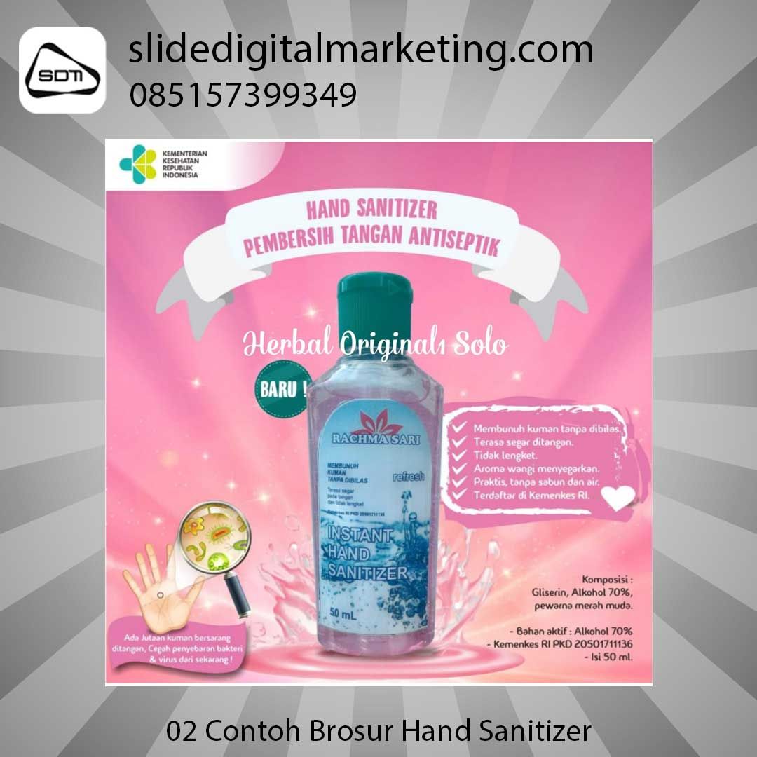 10+ Contoh Brosur Pamflet Leaflet Poster Hand Sanitizer