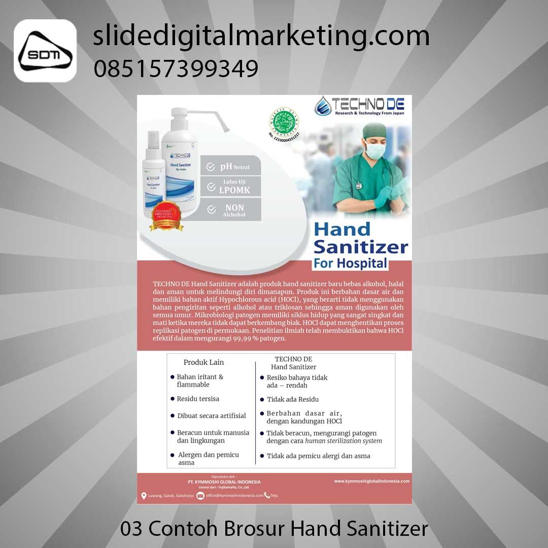 10+ Contoh Brosur Pamflet Leaflet Poster Hand Sanitizer