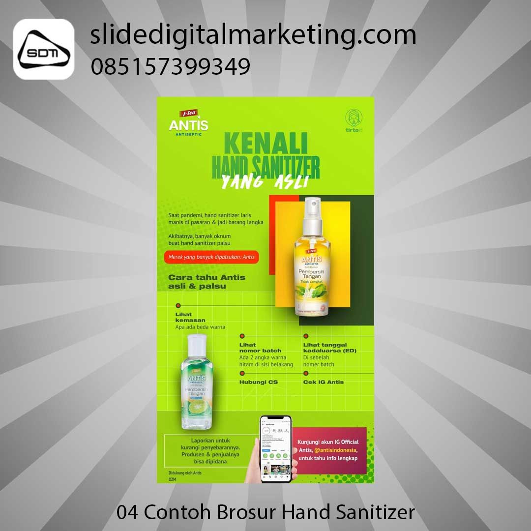 10+ Contoh Brosur Pamflet Leaflet Poster Hand Sanitizer