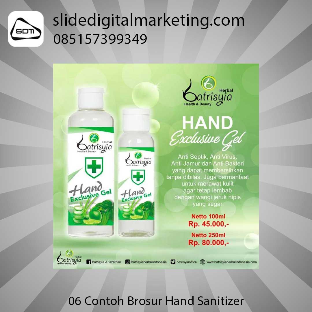10+ Contoh Brosur Pamflet Leaflet Poster Hand Sanitizer