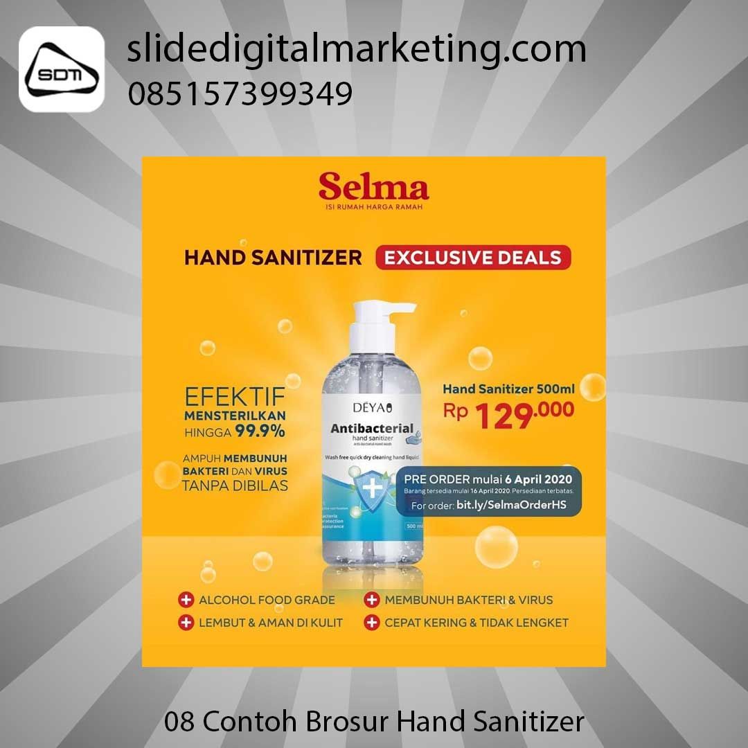 10+ Contoh Brosur Pamflet Leaflet Poster Hand Sanitizer