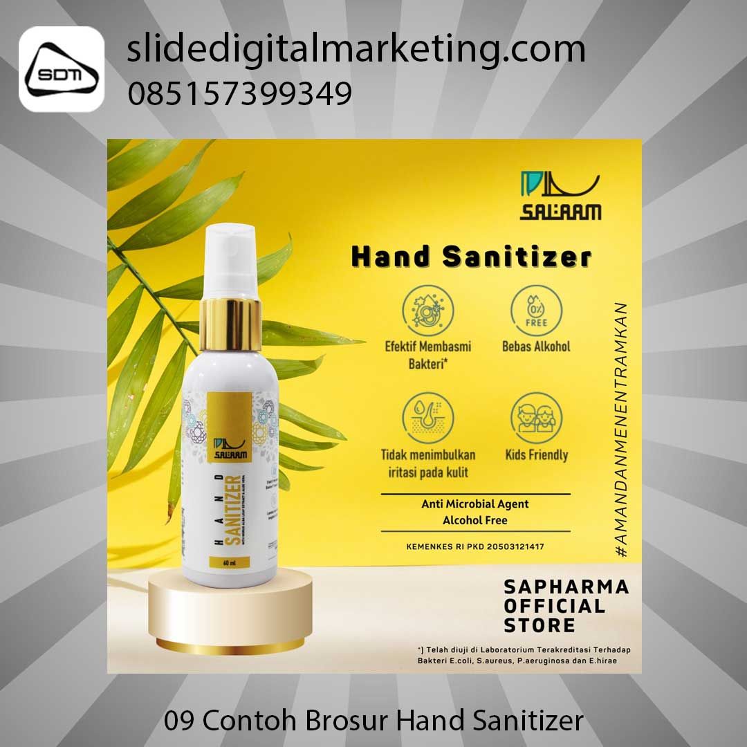 10+ Contoh Brosur Pamflet Leaflet Poster Hand Sanitizer