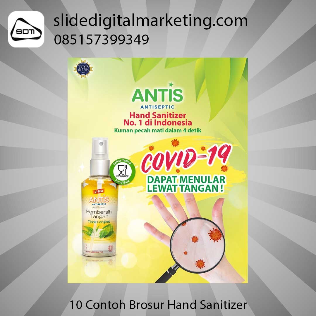 10+ Contoh Brosur Pamflet Leaflet Poster Hand Sanitizer