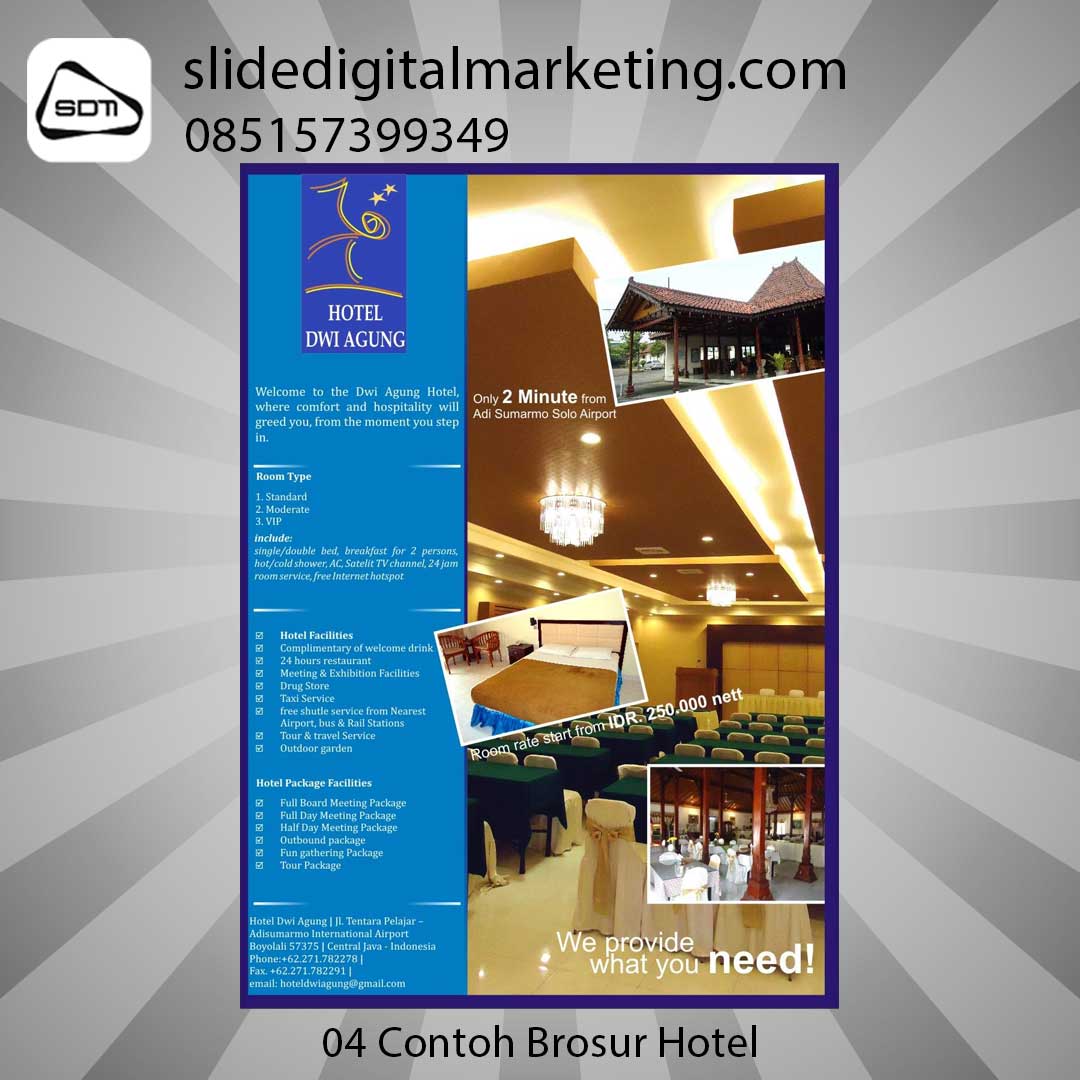 10+ Contoh Brosur Pamflet Leaflet Poster Hotel
