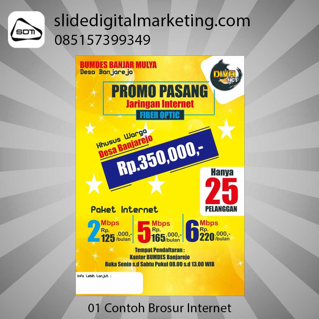 10+ Contoh Brosur Pamflet Leaflet Poster Internet