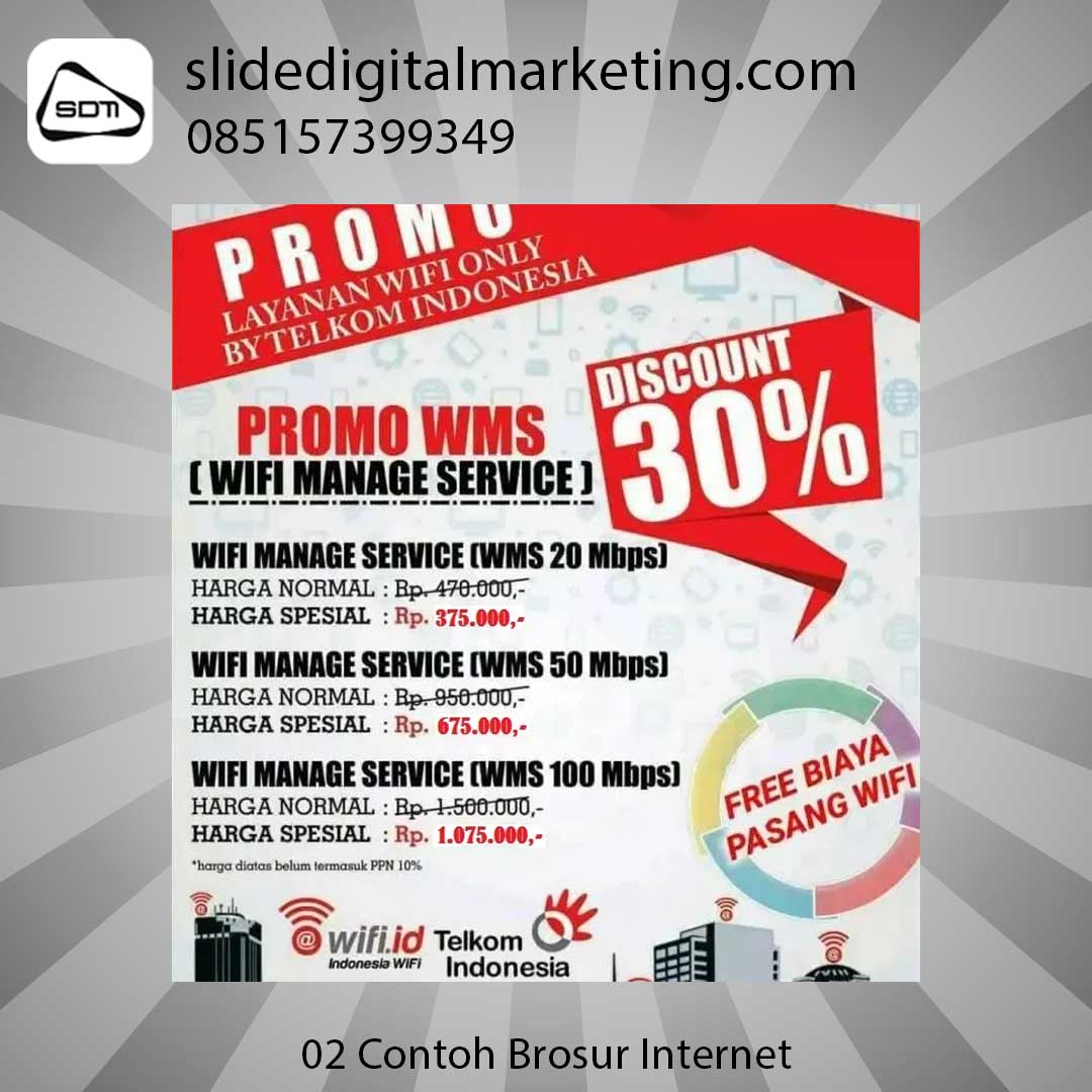 10+ Contoh Brosur Pamflet Leaflet Poster Internet