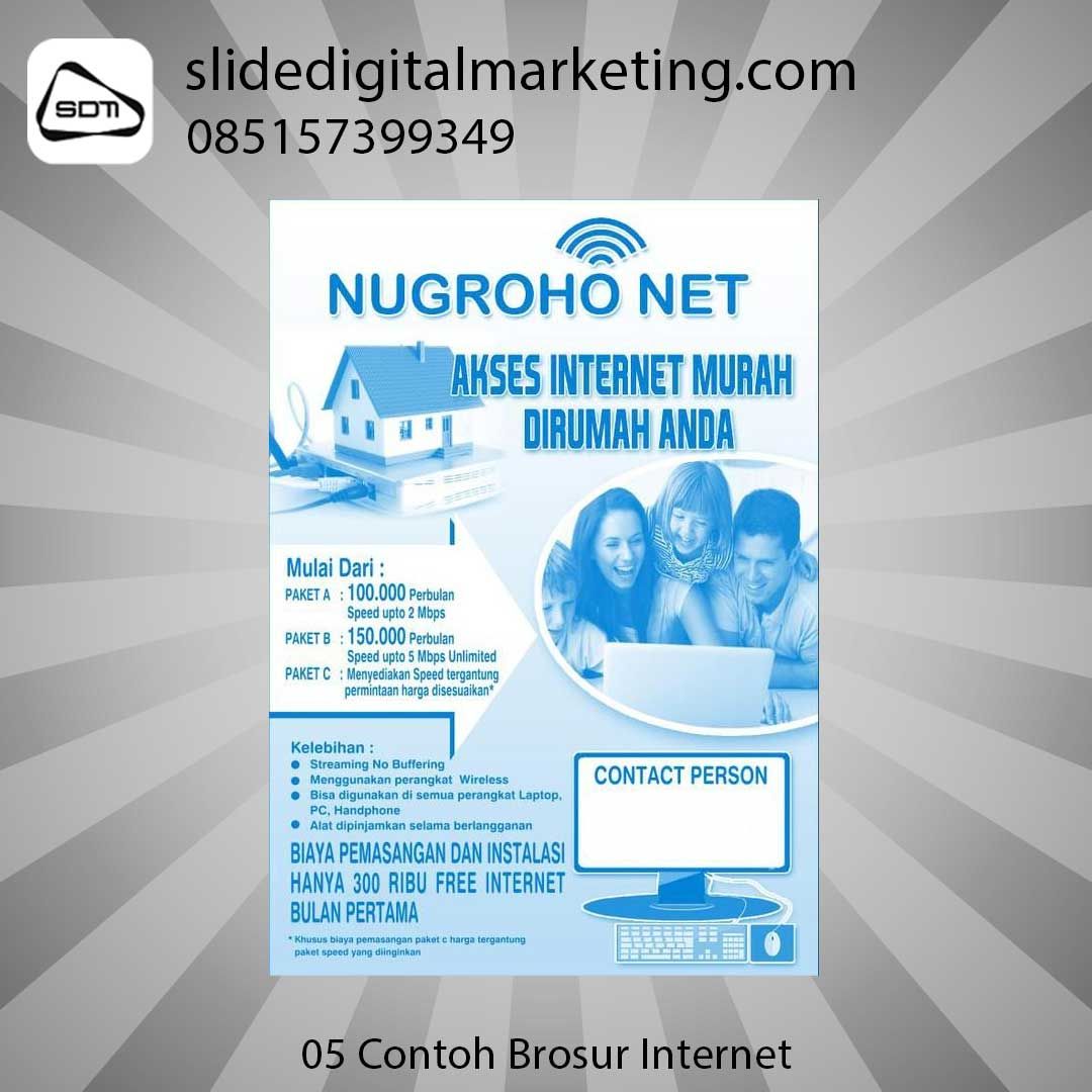 10+ Contoh Brosur Pamflet Leaflet Poster Internet