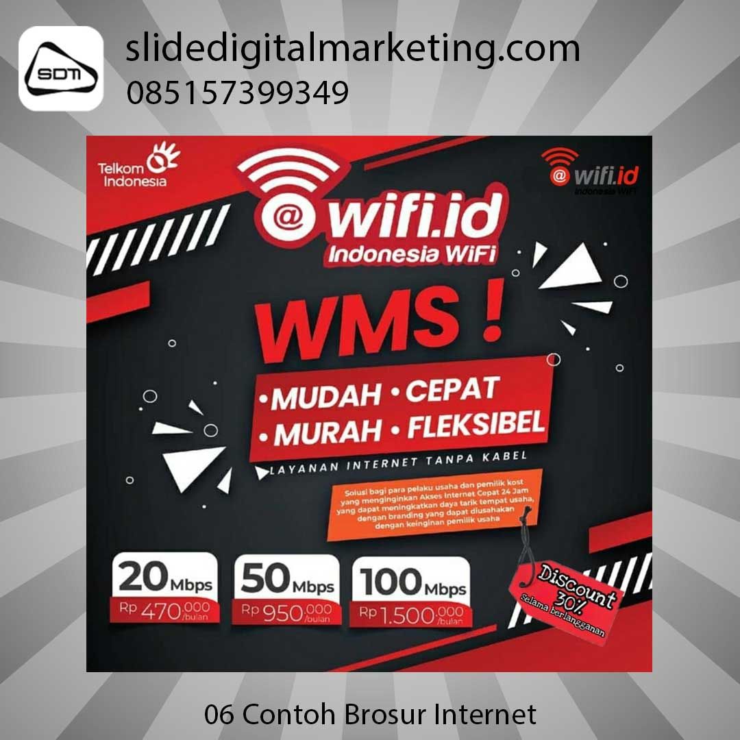 10+ Contoh Brosur Pamflet Leaflet Poster Internet